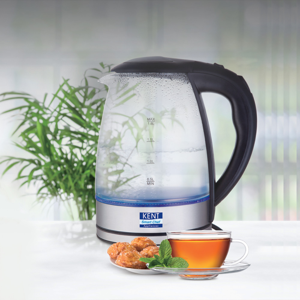 Kent 16052 Electric Kettle 1.8 Litre Glass Kettle