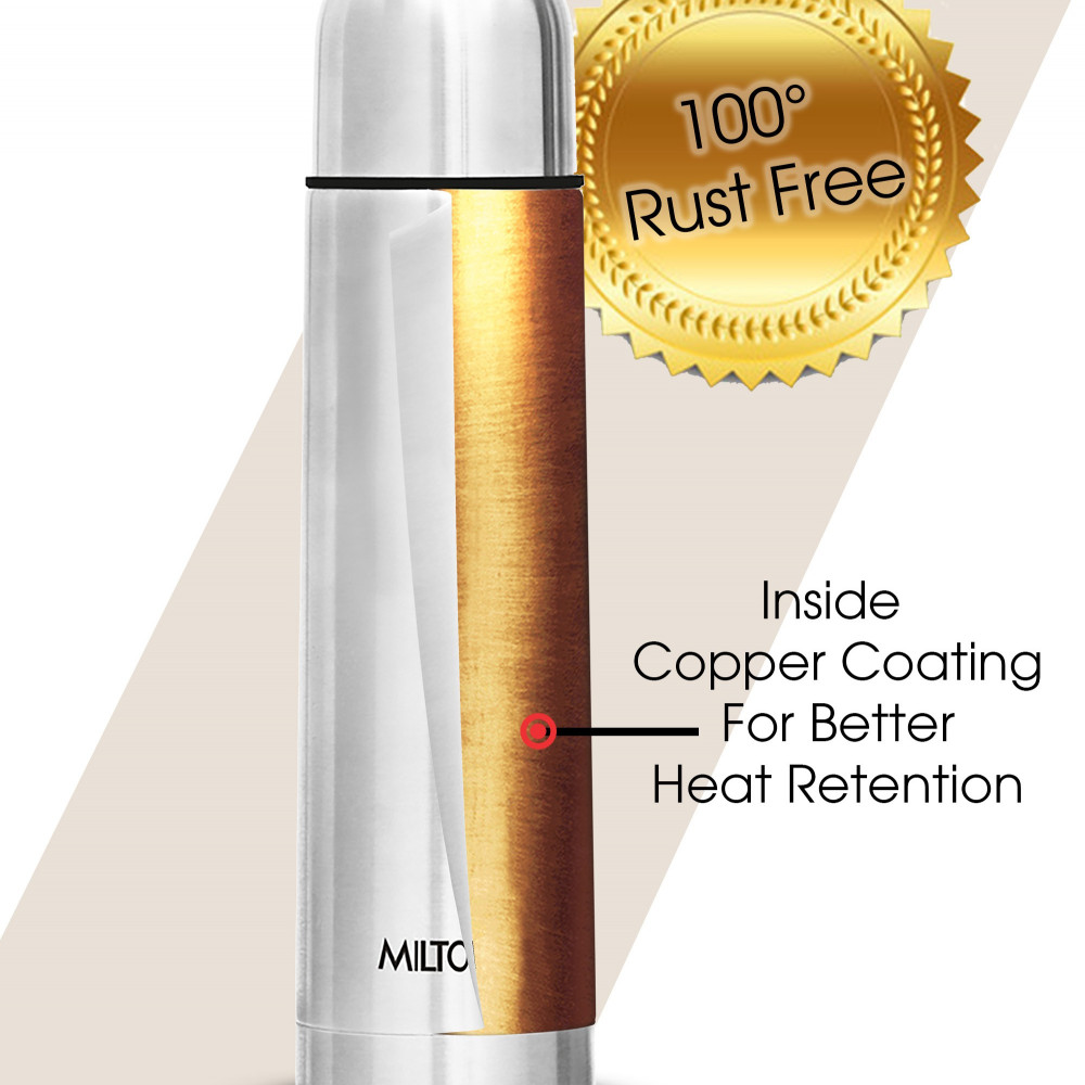 Milton 1000ml Flip lid 1000 ml Flask Thermosteel