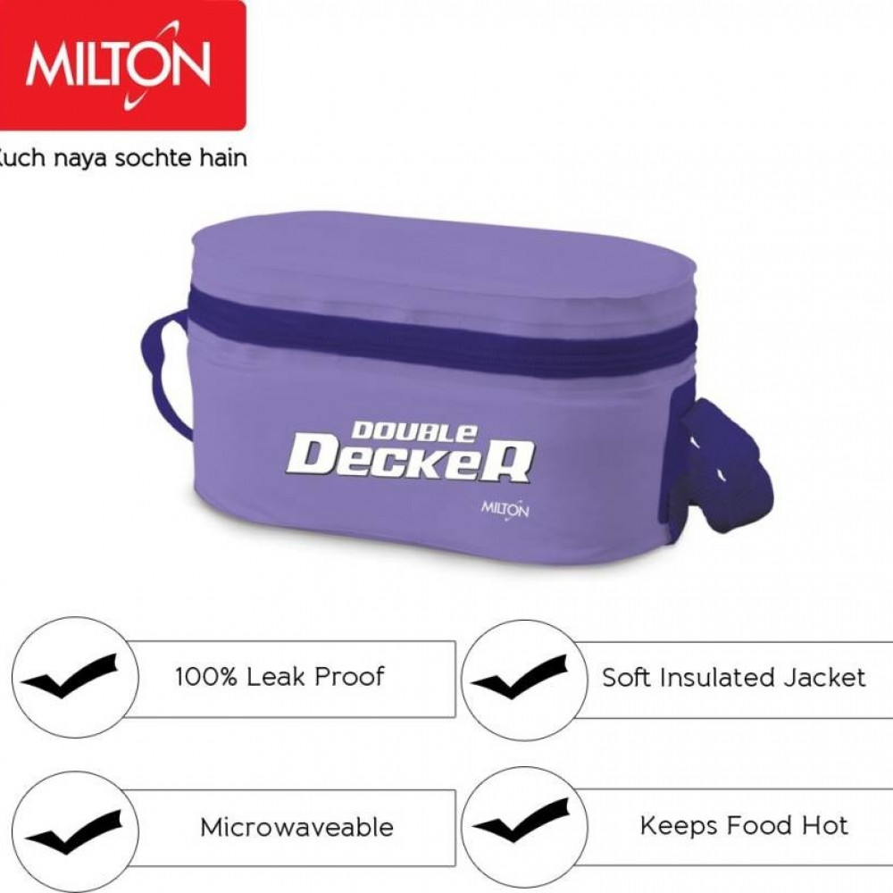 Milton Double Decor Lunch box 3 Containers Lunch Box (800 ml)
